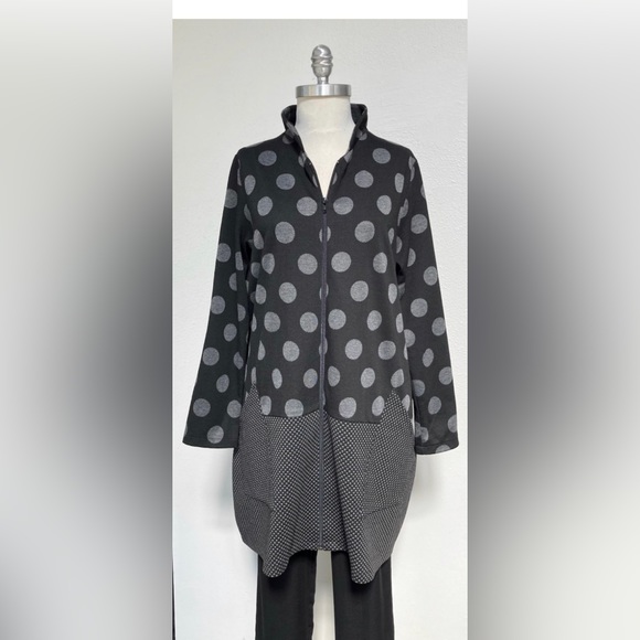 F.H. Clothing | Dresses | Fh Clothing Polka Dot Tunic Dress Zipper ...